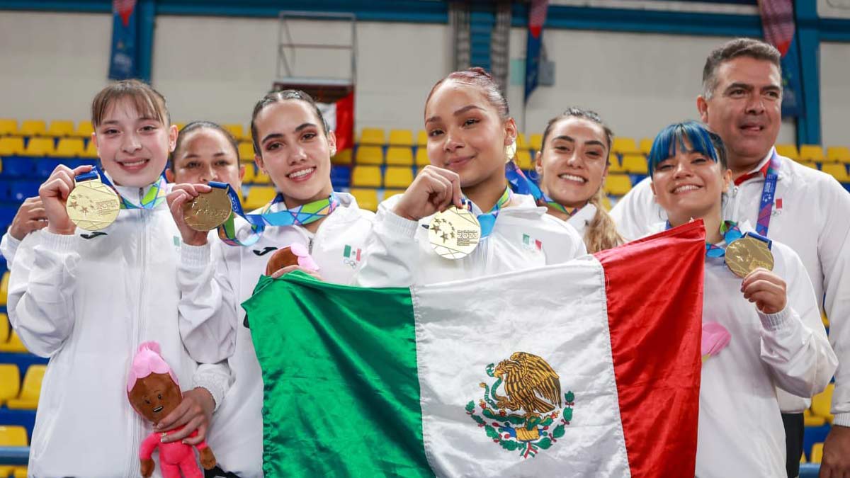 México domina y se lleva el oro en la gimnasia por equipos femenil de los Juegos ...