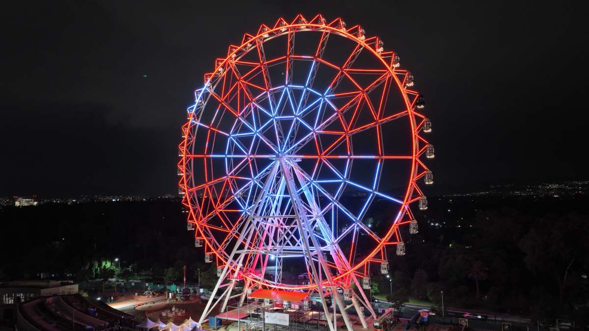 Parque Aztlán: Así luce la rueda de la fortuna más grande de México ... Parque Aztlán: Así luce la rueda de la fortuna más grande de México ...