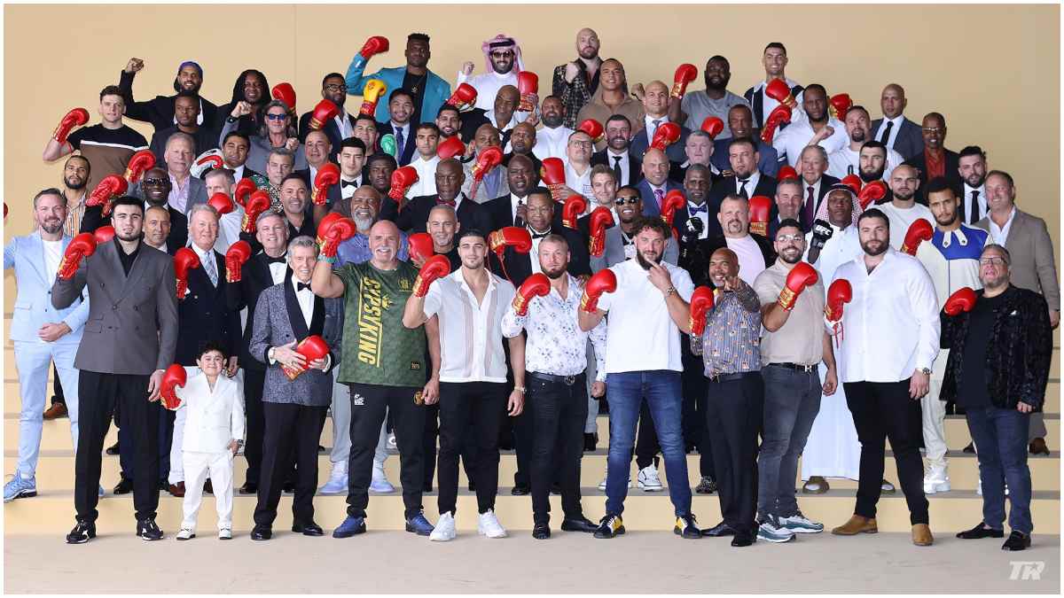 La histórica foto de Cristiano Ronaldo y varias leyendas del boxeo ...