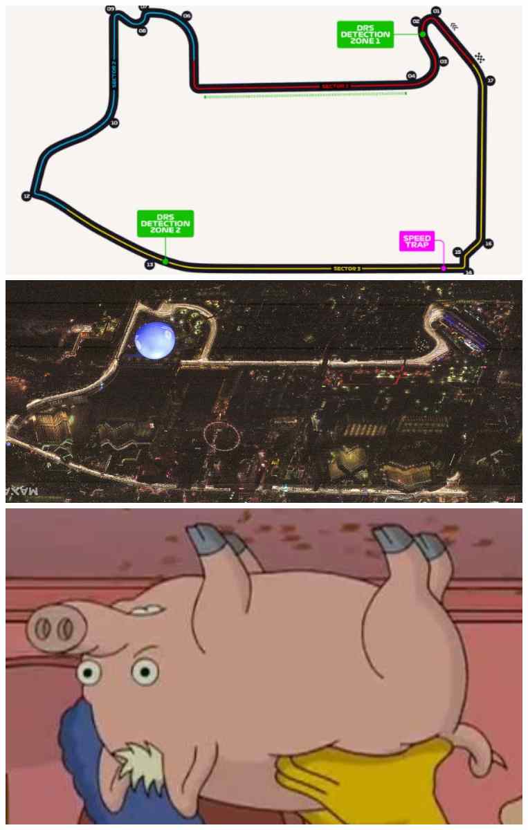 Las redes sociales alucinan porque el circuito de Las Vegas se parece a ...