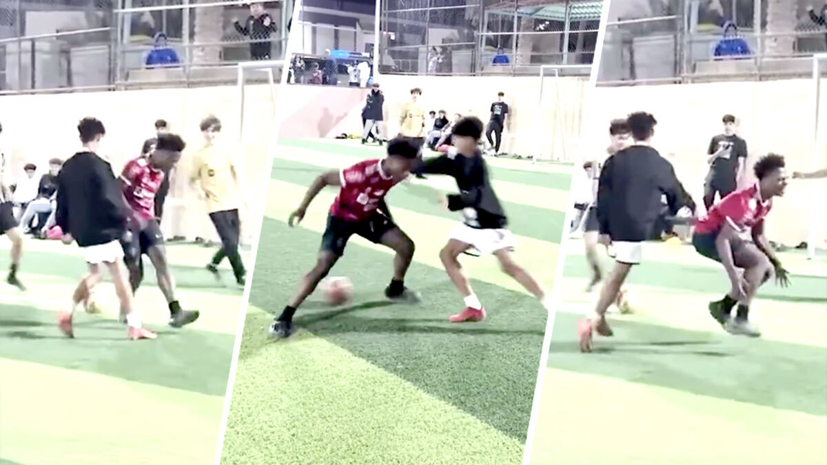 ¡Alucinante! El doble 'caño' del hijo de Cristiano Ronaldo al ...