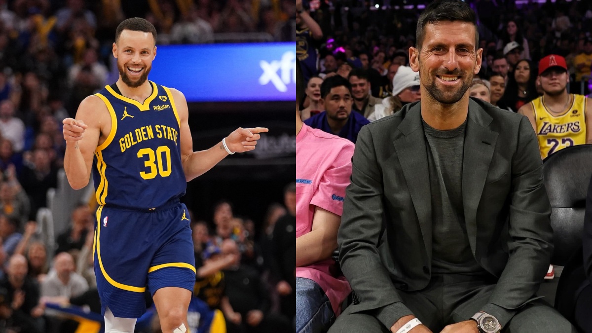 ¡Intercambio de leyendas! Novak Djokovic y Stephen Curry conviven en el ...