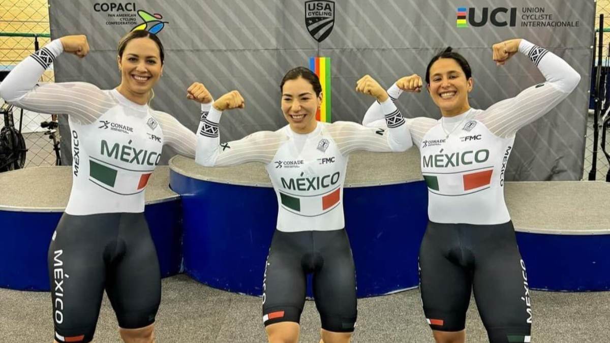 Equipo mexicano femenil de ciclismo de pista clasifica a Paris 2024 tras ganar oro en el ...