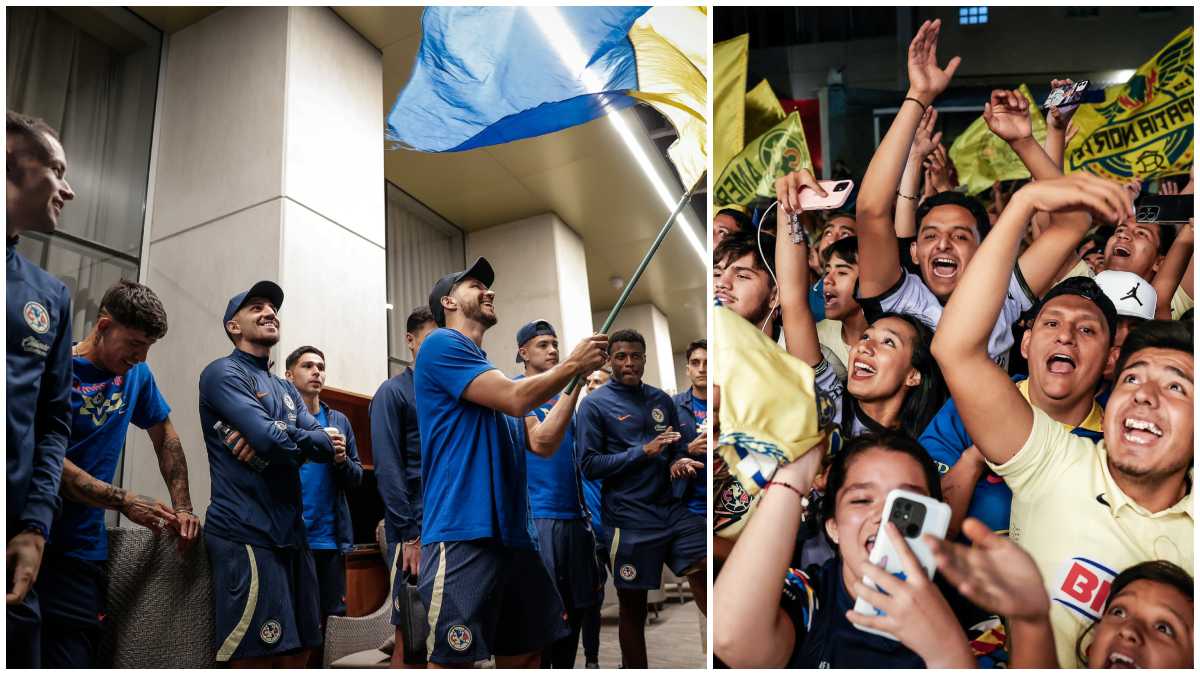 La afición del América motiva al equipo con una gran serenata previo al ...