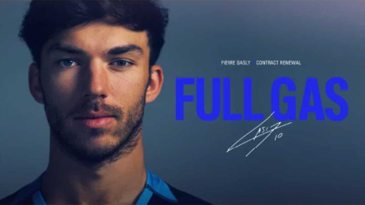 Alpine confirma la renovación de Pierre Gasly - ClaroSports