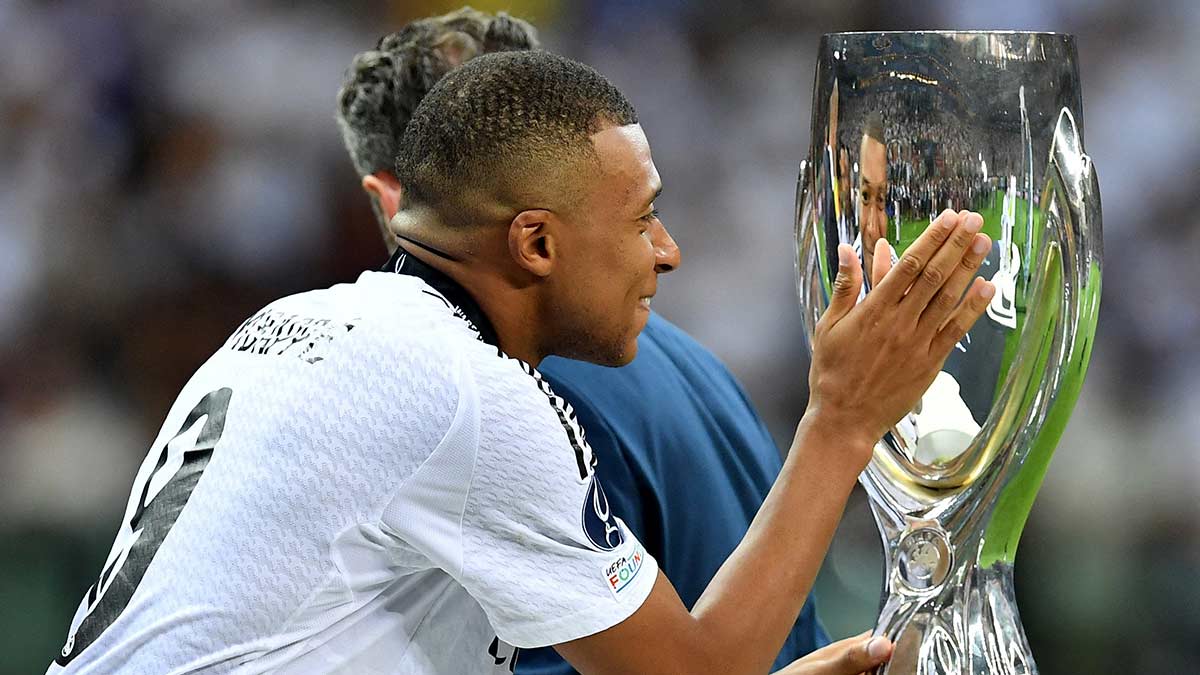 Kylian Mbappé, tras conquistar su primer título con el Real Madrid ...
