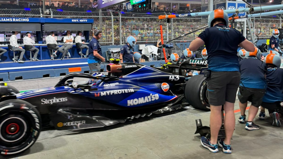 Franco Colapinto empieza a conocer el duro circuito del Gran Premio de Singapur: cómo le fue en ...
