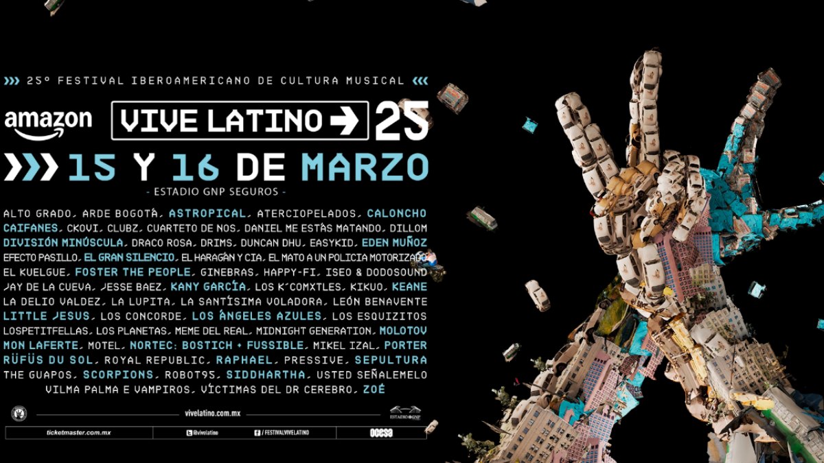 Presentan cartel del Vive Latino 2025: Caifanes, Los Ángeles Azules y ...