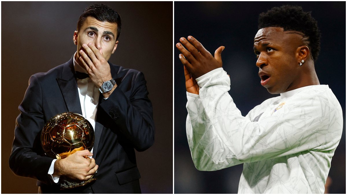 ¡Final de fotografía! La mínima diferencia con la que Rodri le ganó el Balón de Oro a Vinicius ...