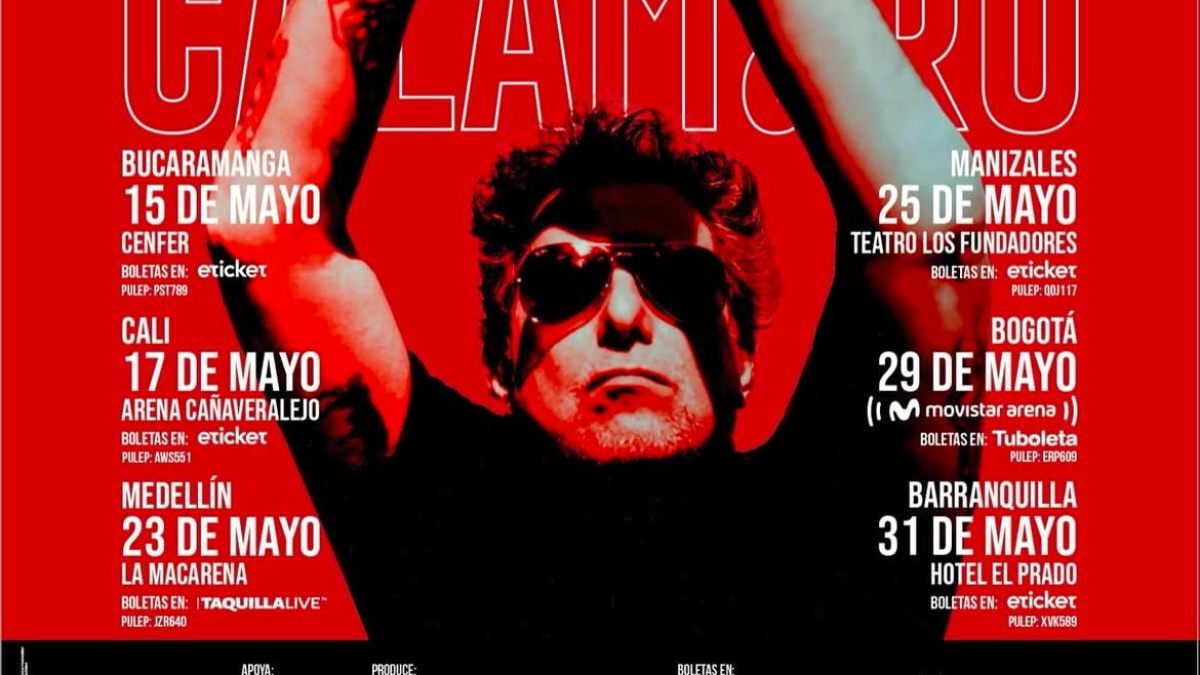 Andrés Calamaro en Colombia 2025: Fechas de conciertos, venta de ...