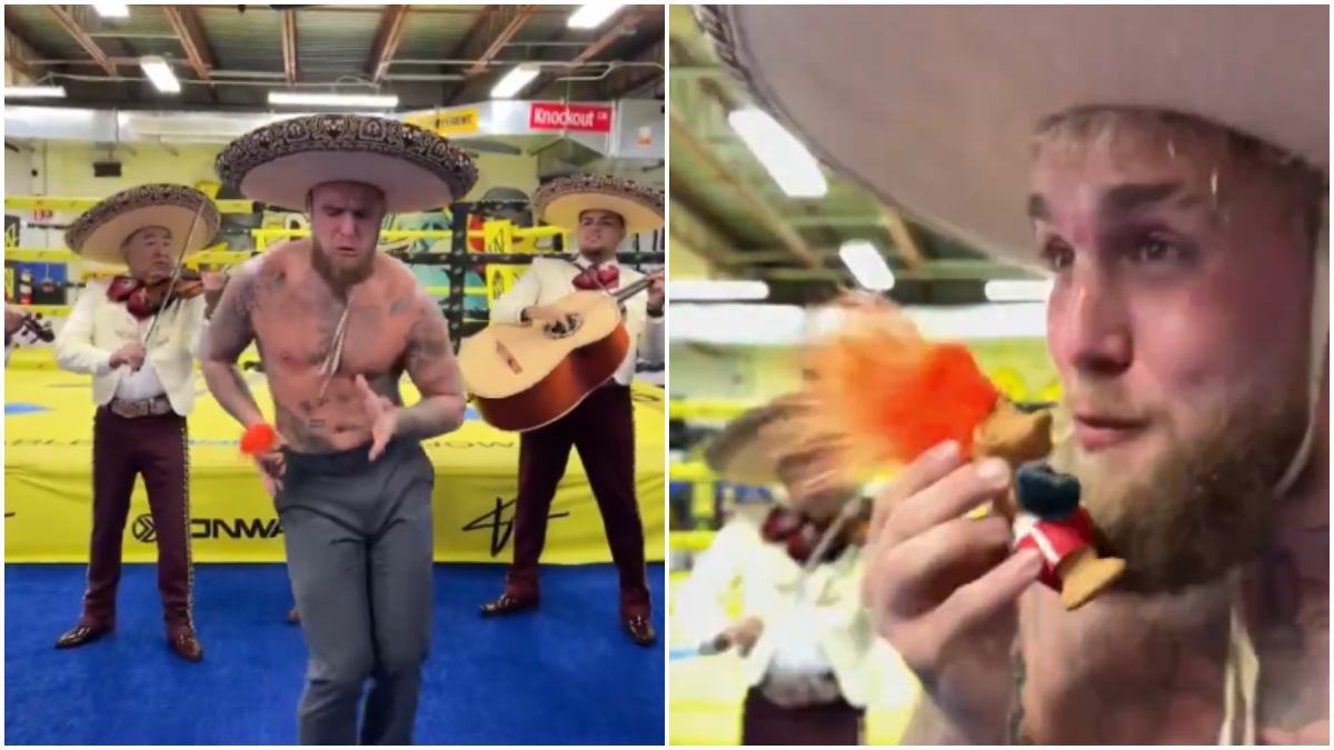 Jake Paul se burla de Canelo Álvarez con mariachi, baile mexicano e ...