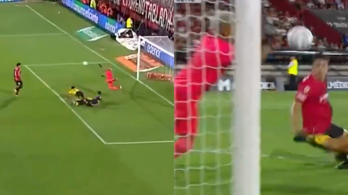 Intacto: ¡Keylor Navas y su primera gran atajada en Newell's! - ClaroSports