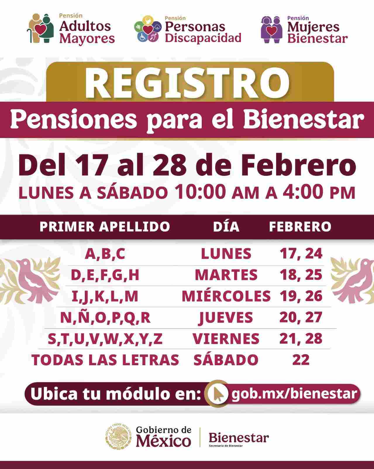 Programas del Bienestar nuevo registro del 17 al 28 de febrero: ¿Qué pensiones abren inscripción ...