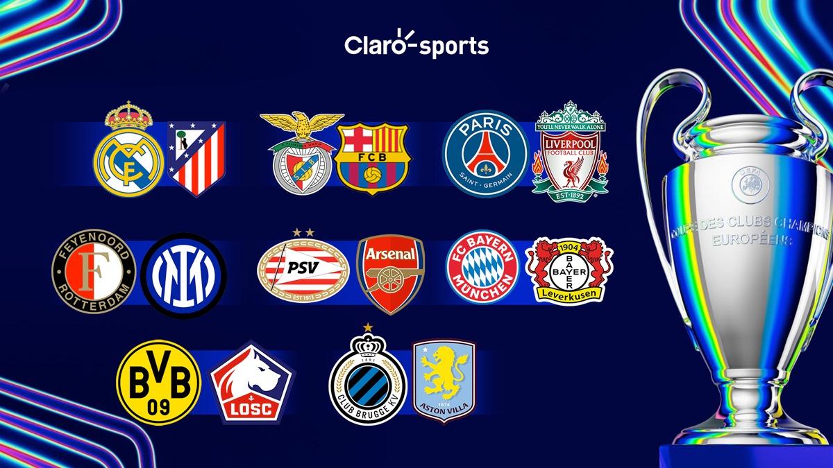 Champions League octavos de final: Calendario de partidos, horarios, dónde ver en vivo y ...