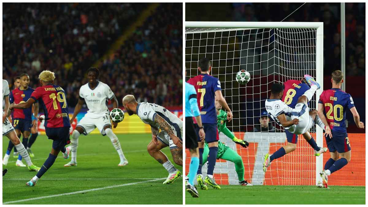 Primer tiempo de golazos en el Barça vs Inter: Lamine Yamal, Dumfries y ...