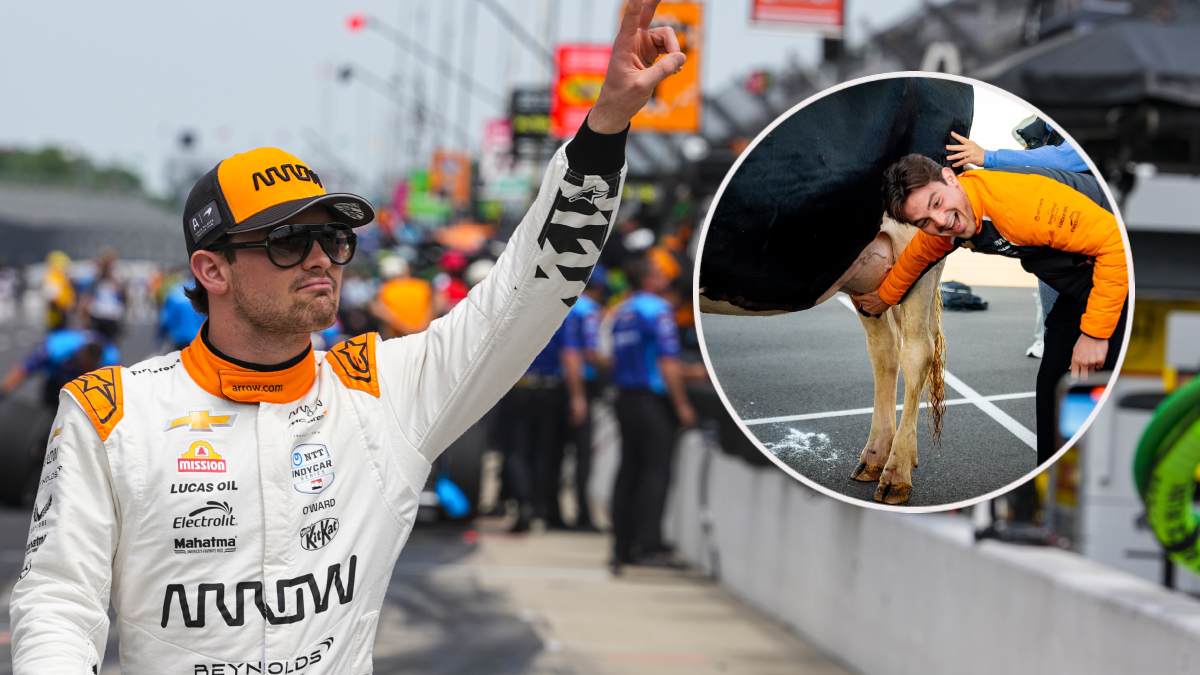 Indy 500: Pato O'Ward busca cortar su mala racha... ¡ordeñando una vaca ...