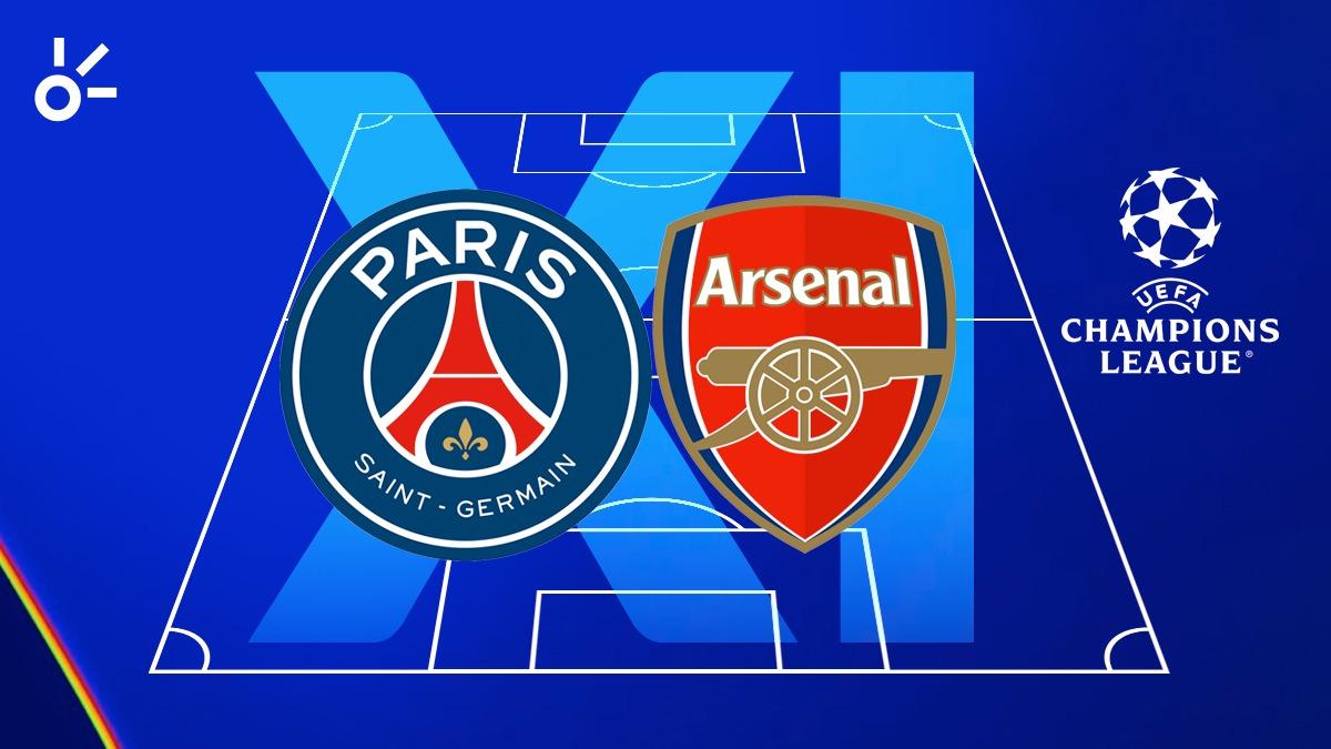 Alineaciones PSG vs Arsenal, vuelta de las semifinales: ¿Cómo salen al ...